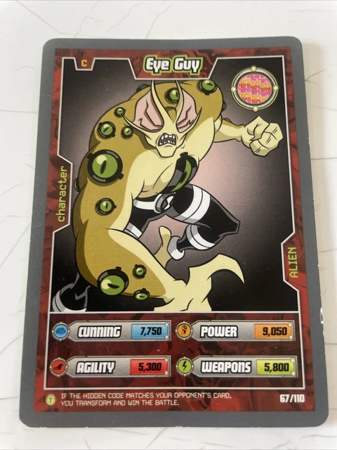 BEN 10 ALIEN Adventures Collectable Card Eye Guy 67/100 Trading Card £4 ...