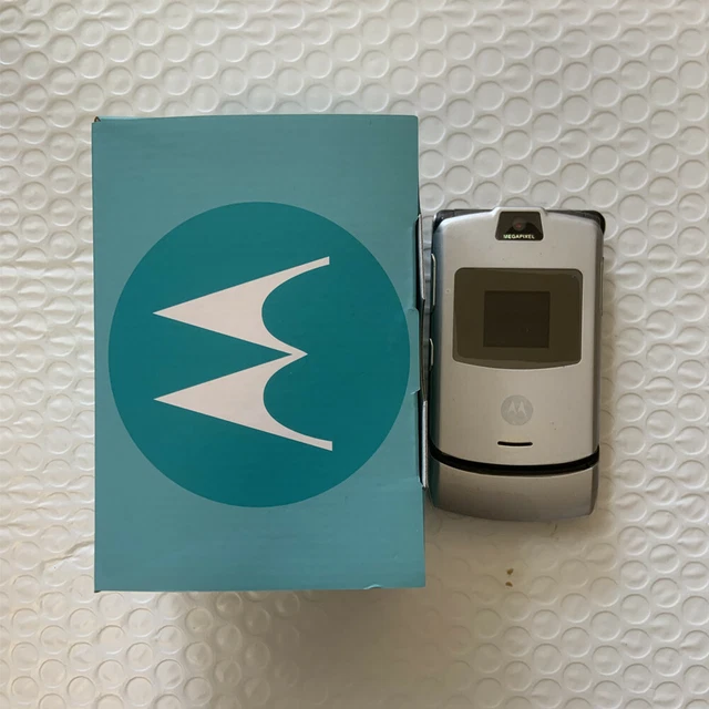 ORIGINAL MOTOROLA RAZR V3 Unlocked Flip GSM Quad-Band Bluetooth Mobile ...