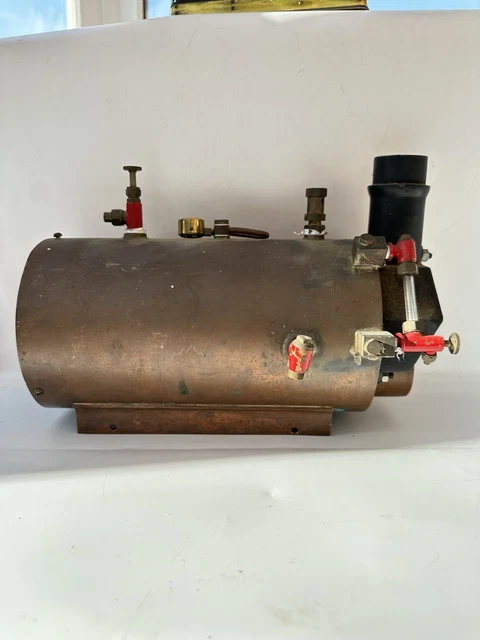 LIVE STEAM BOILER Copper With Fittings 10.5” Quality Item £158.00 ...