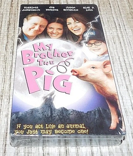 MY BROTHER THE Pig VHS Scarlett Johansson Eva Mendes Judge Reinhold ...