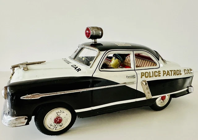 SEHR RARES MARUSAN Kosuge Police Car ,Japan 1950er, Blechspielzeug, Tin Toy EUR 650,00 - PicClick DE