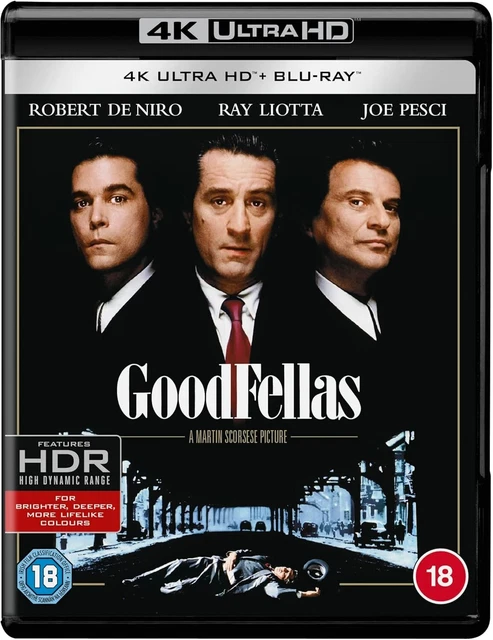GOODFELLAS 4K UHD Blu-Ray Robert De Nero, Joe Pesci Ray Liotta 1990 £12 ...