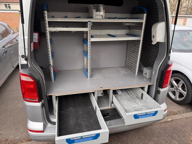 SORTIMO VAN RACKING SHELVING DRAWERS FLOORING VW Transporter £325.50 ...