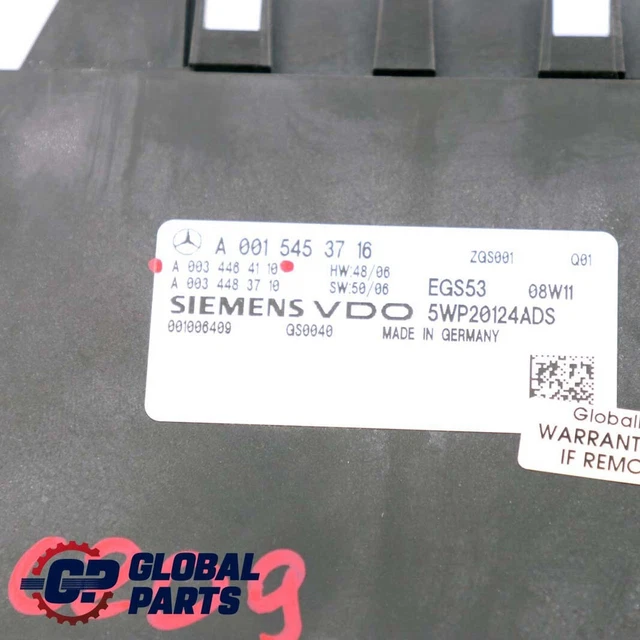 MERCEDES W203 W204 W211 Automatic Gearbox Transmission Control Unit ...