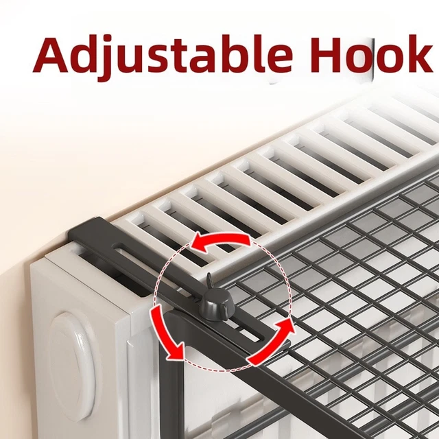 FOR RADIATORS RADIATOR Drying Rack Shoes Storage Shelf For Balcony ...