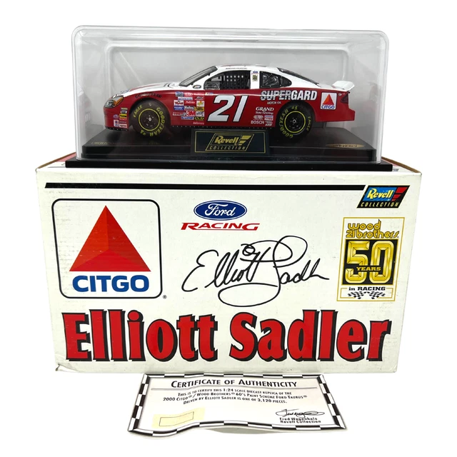 REVELL NASCAR #21 Elliott Sadler Citgo Wood Brothers Ford Taurus 1:24 ...