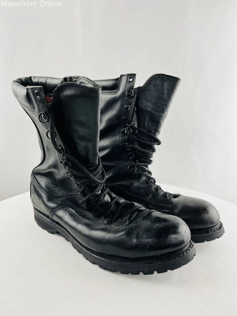 MATTERHORN 1949 GORE-TEX Black Leather Combat Boots Men's 12 Vintage £ ...