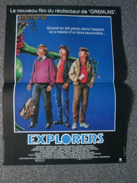 EXPLORERS JOE DANTE affiche cinéma originale f: 40/60 pliée année 1985 ...