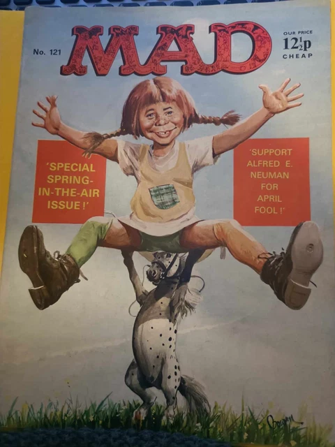 VINTAGE MAD MAGAZINE 1970s UK Issue # 121 The Summer of 42 film parody ...