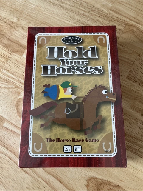 NEW HOLD YOUR Horses Family Board Game The Horse Race Game Front Porch ...