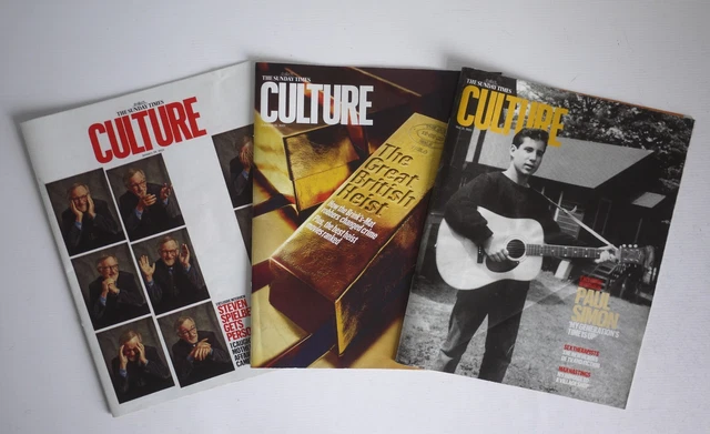 4X SUNDAY TIMES CULTURE MAGAZINE'S Paul Simon, Spielberg, COVER Jan/May ...