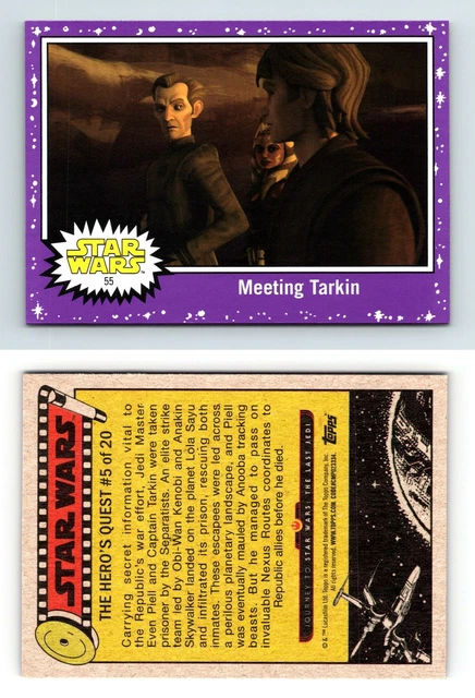 MEETING TARKIN #55 Journey To Star Wars Last Jedi 2017 Topps Purple ...