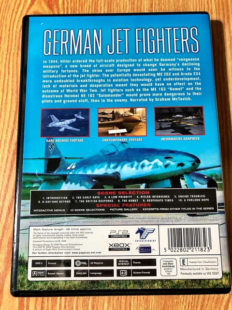 GERMAN JET FIGHTERS DVD From Messerschmitt ME 262 To The Heinkel HE 162 ...