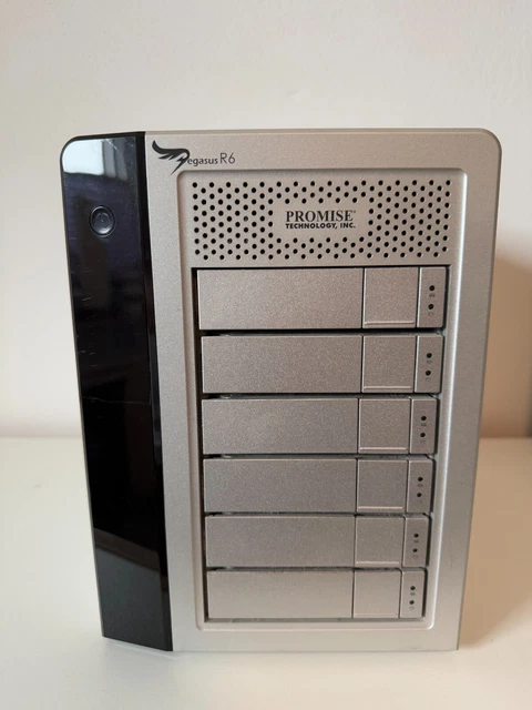 PROMISE PEGASUS R6 12TB 6-Bay RAID Array Thunderbolt 6*2TB HDs EUR 299 ...