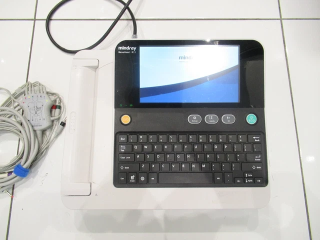 MINDRAY BENEHEART R12 Electrocardiograph Resting Ecg/Ekg Patient ...