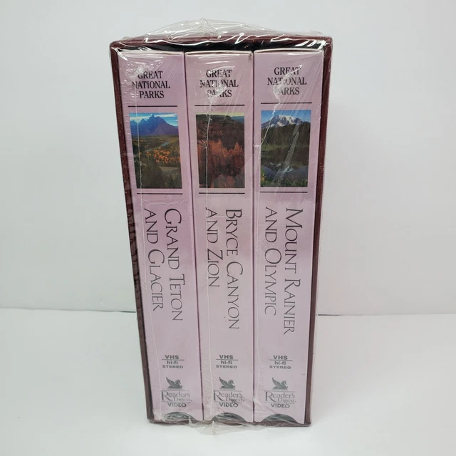 GREAT NATIONAL PARKS by Reader's Digest VHS Cassette Video Tape Box Set ...