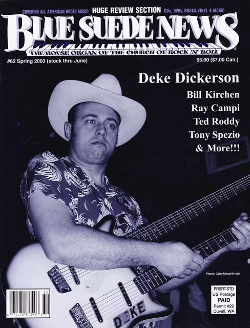 BLUE SUEDE NEWS magazine 62 - Rockabilly Deke Dickerson, Ted Roddy, Ray ...