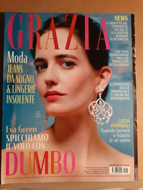 GRAZIA N.15 APRILE 2019 - eva green, lucia annibali EUR 24,30 - PicClick FR