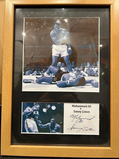 MUHAMMAD ALI V Sonny Liston Signed Print £21.52 - PicClick UK