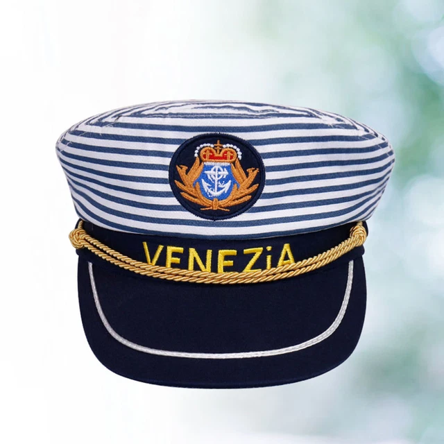 NAVY BLUE SEA Captain Hat Sailor Hats for Adults Sailors Parent-child £ ...