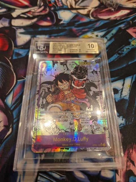 ONE PIECE MONKEY D. Luffy OP09-119 SEC MANGA Parallel Emperors In The ...