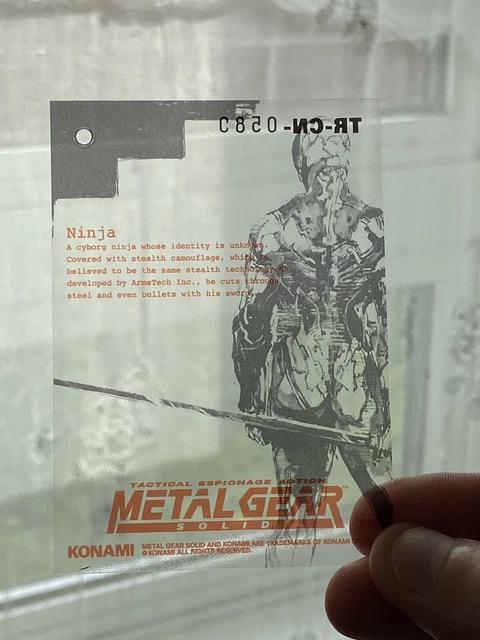 RARE 🔥 METAL GEAR SOLID 🔥 Ninja🔥 1990s Card🔥 Konami HIDEO KOJIMA Card ...