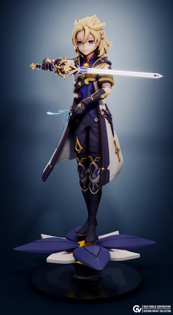 ALBEDO GENSHIN IMPACT Manga Fan Art Figure 12K Resin 3d Printed £37.11 ...