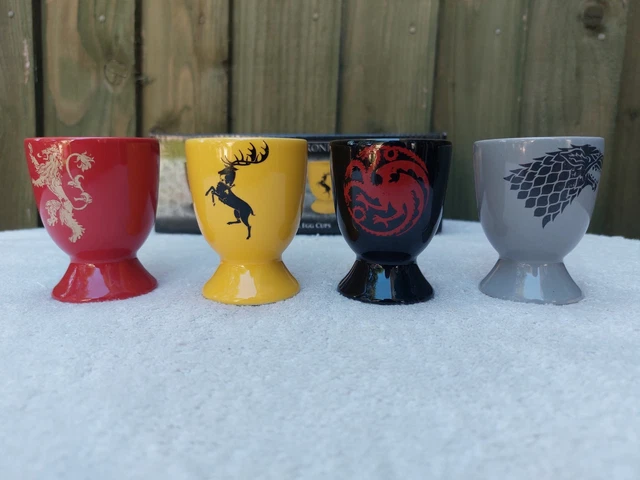 GAME OF THRONES Set Of Four Egg Cups £6.52 - PicClick UK
