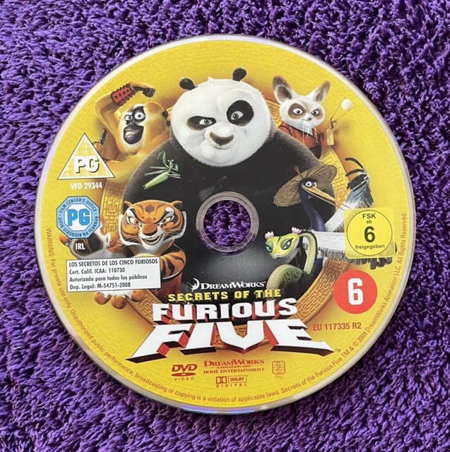 KUNG FU PANDA: Secrets of the Furious Five - DVD Disc Only - 2008 ...