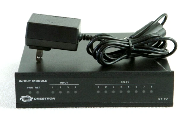 CRESTRON ST-IO MODULE with 8 Relays and 4 Analog/Digital Module L543 ...