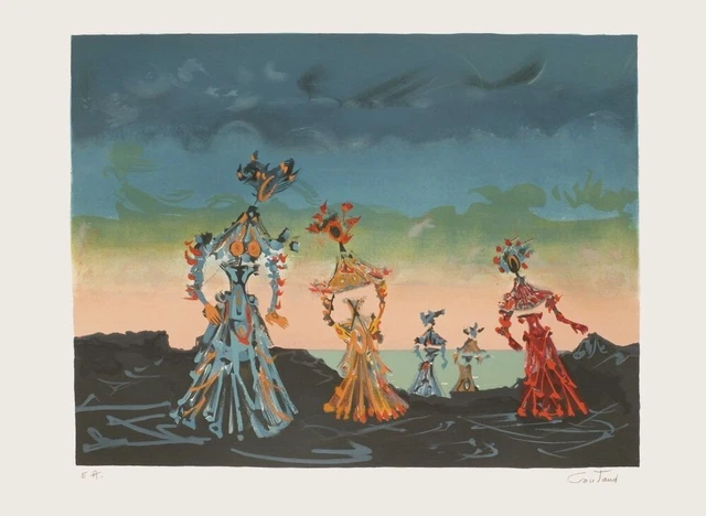 LUCIEN COUTAUD LE CRÉPUSCULE 1970 lithographie signée EUR 240,00 ...