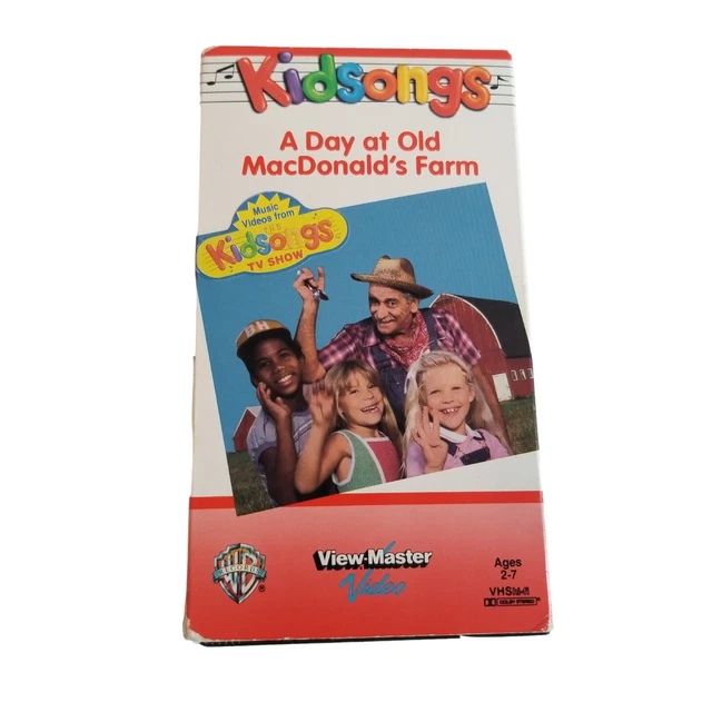 KIDSONGS VHS A Day at Old MacDonald's Farm Viewmaster Video Sing Along ...