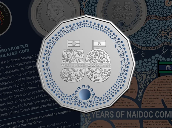 PRE SALE AUSTRALIA NAIDOC 50th Anniversary 2024 50c Colour Uncirculated Coin $149.99 - PicClick AU