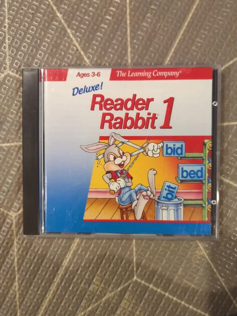 1994-THE LEARNING COMPANY Deluxe! Reader Rabbit 1:Ages 3-6-PC CD ...