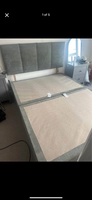 EMMA SUPER KING Size Divan Bed Base with Matching Headboard £50.00 ...