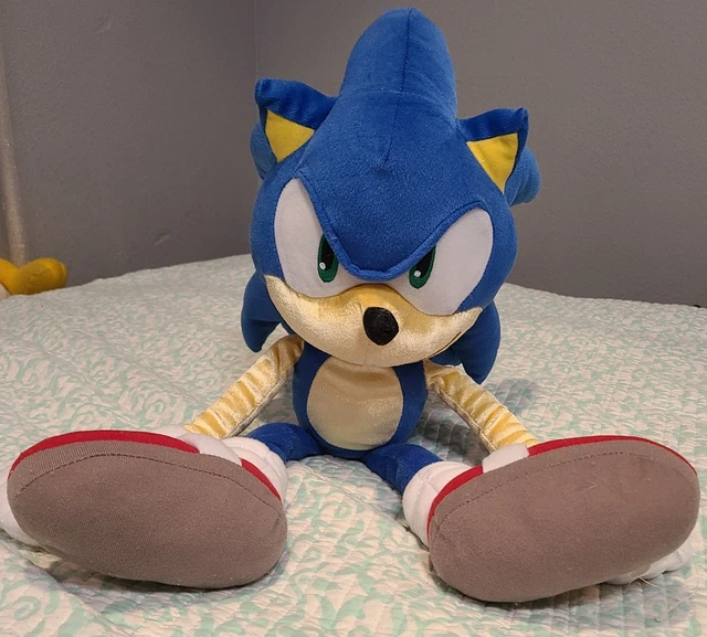 SONIC THE HEDGEHOG Plush 24" Sega Stuffed Animal Toy Large Doll ...