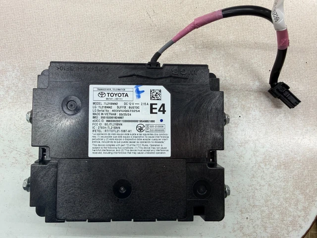 2025 TOYOTA CAMRY Telematics Control Module, 2.4L Gas, 000, ID 86741 ...
