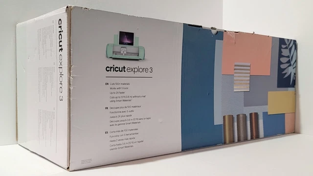 CRICUT EXPLORE 3 Custom Vinyl Cutter Craft Smart Cutting Machine Mint ...