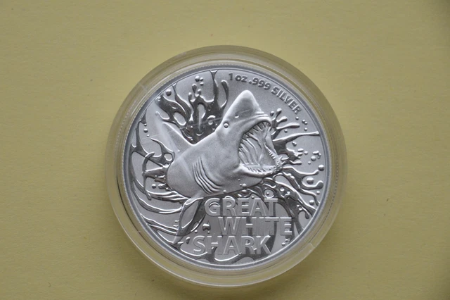 AUSTRALIA 2021 MOST Dangerous "Great White Shark" Silver Coin 1oz, RAM ...