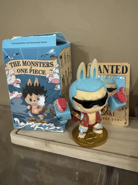 AUTHENTIC POPMART THE Monsters X One Piece Labubu FRANKY New Opened ...