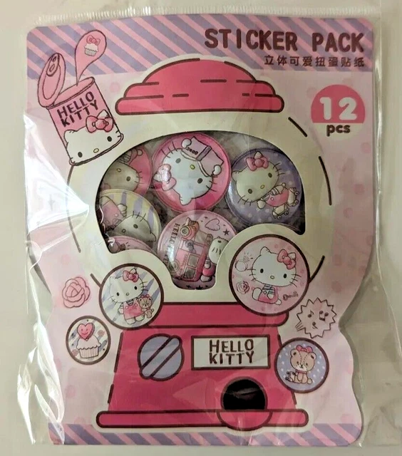 SANRIO CHARACTERS HELLO Kitty Gum Ball Machine Puffy Stickers EUR 8,83 ...