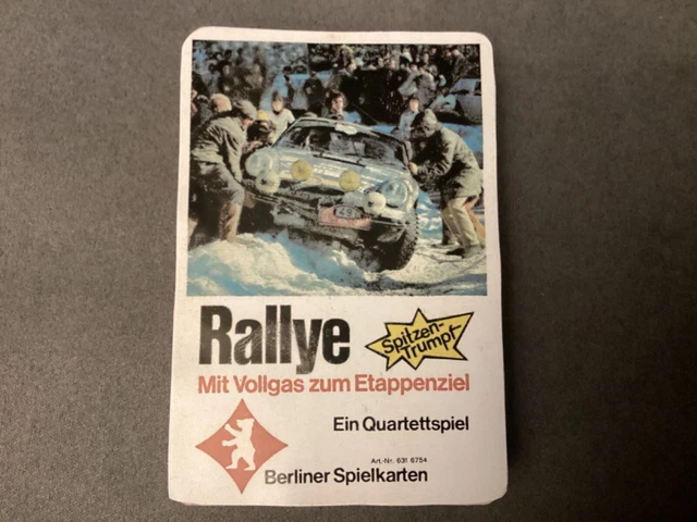 QUARTETT KARTENSPIEL SPIELKARTEN 631 6754 Rallye Berliner 2. Wahl EUR 3 ...