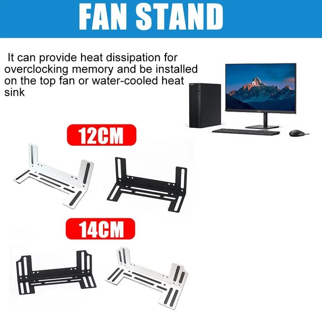 COMPUTER CASE MEMORY 120mm 140mm Cooling Fan Support RAM Module Cooler ...