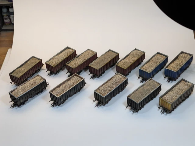 RAKE OF 11 x 3D Printed OO Gauge MEA Wagons + 1 x Bachmann RTR £100.00 ...