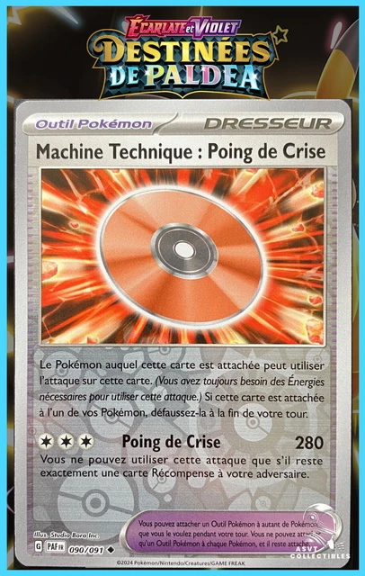 CARTE POKÉMON MACHINE Technique 090/091 Reverse EV4.5 DESTINÉES DE PALDEA EUR 1,99 - PicClick FR
