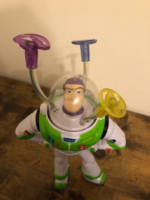 DISNEY PIXAR TOY Story Buzz Lightyear Space Ranger 10" spinning light ...