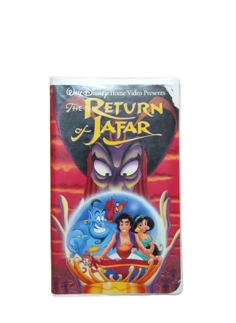 The Return Of Jafar Vhs Tape 1994 Walt Disney Aladdin Jasmine £278