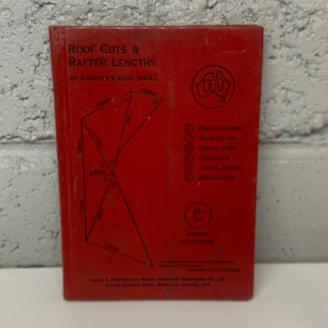 ROOF CUTS & Rafter Lengths by Hancock's Roof Books (Hardcover Book ...