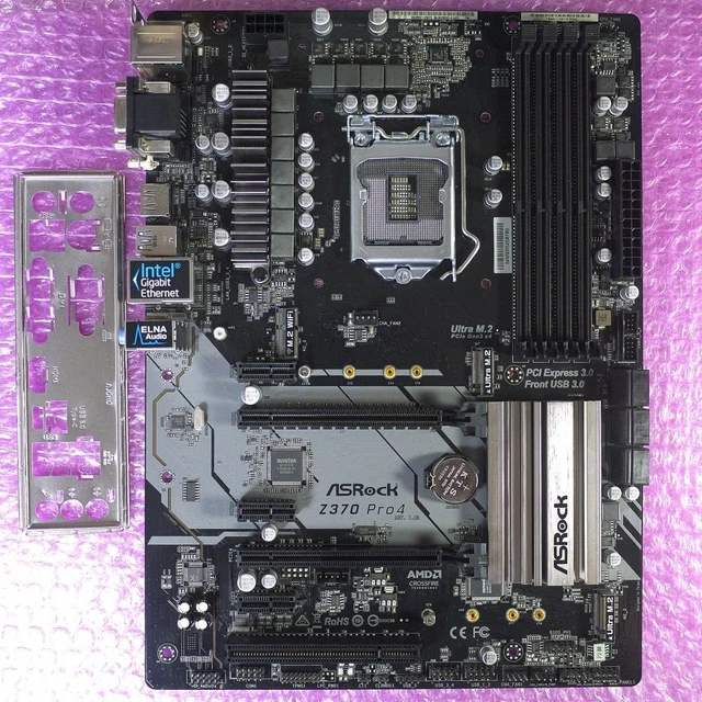 ASROCK Z370 PRO4 ATX LGA1151 MB for Intel 8th 9th Gen CPU Tested £126. ...