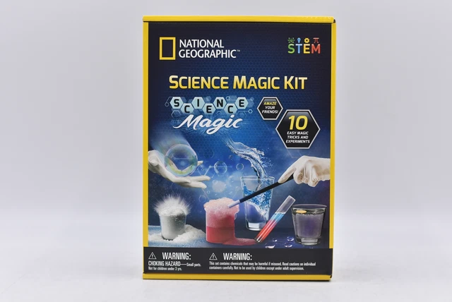 NATIONAL GEOGRAPHIC SCIENCE Magic Chemistry Set w/ 10 Magic Tricks ...